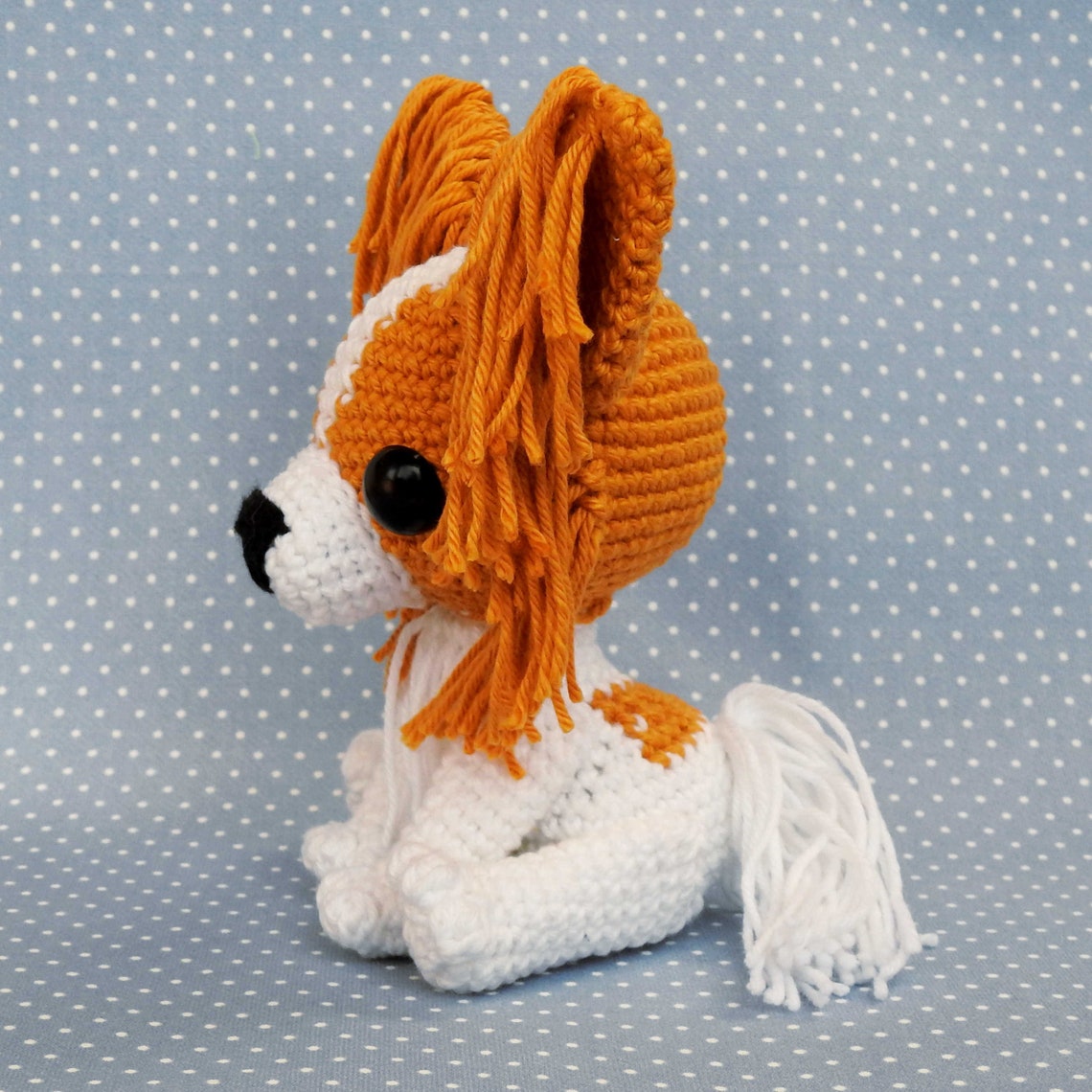 Papillon Dog Amigurumi Crochet Pattern - Etsy