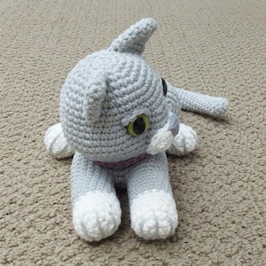 Cat Amigurumi Crochet Pattern - Lying Down Kitten - Etsy UK
