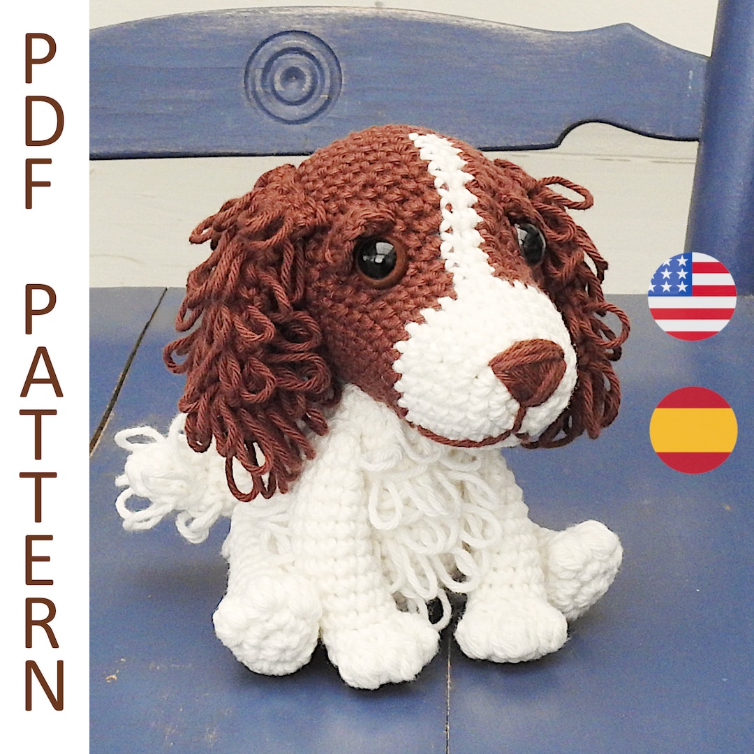 English Springer Spaniel Dog Crochet Pattern - Etsy