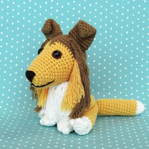 Rough Collie Amigurumi Crochet Pattern - Etsy