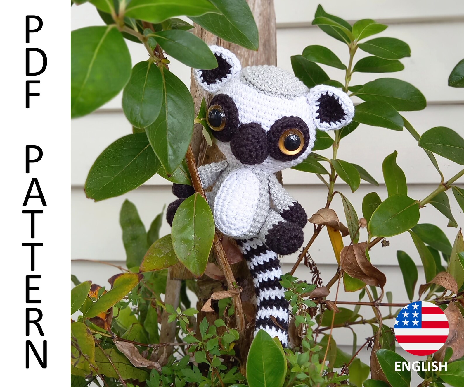 Lemur Amigurumi Crochet Pattern - Etsy