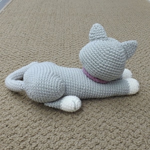 Cat Amigurumi Crochet Pattern - Lying Down Kitten - Etsy