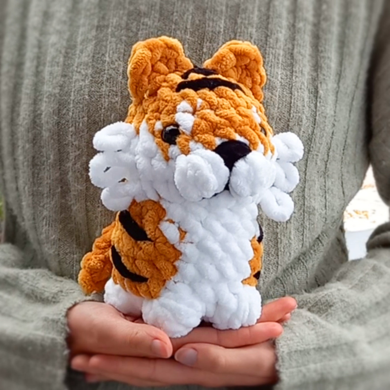 No Sew Chunky Tiger Amigurumi Crochet Pattern - Etsy