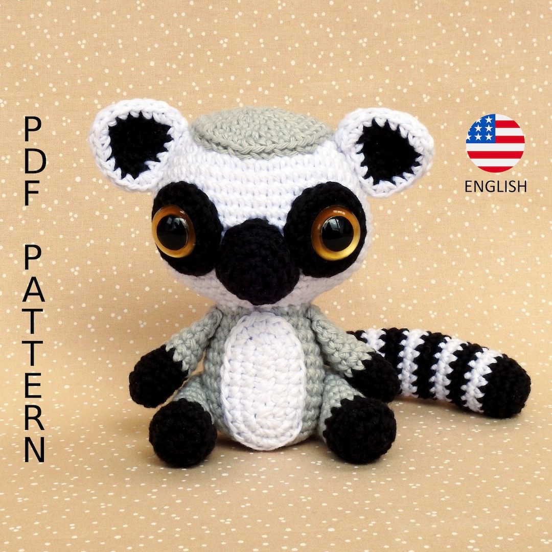 Lemur Amigurumi Crochet Pattern - Etsy