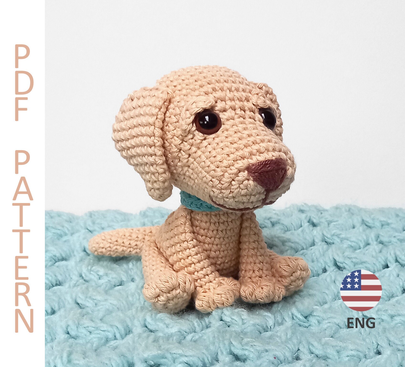 Labrador Dog Amigurumi Crochet Pattern Labrador Retriever - Etsy