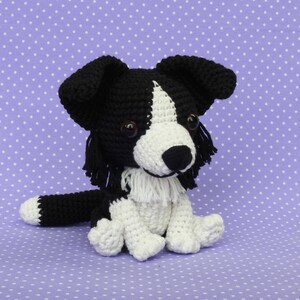 Border Collie Dog Amigurumi Crochet Pattern - Etsy