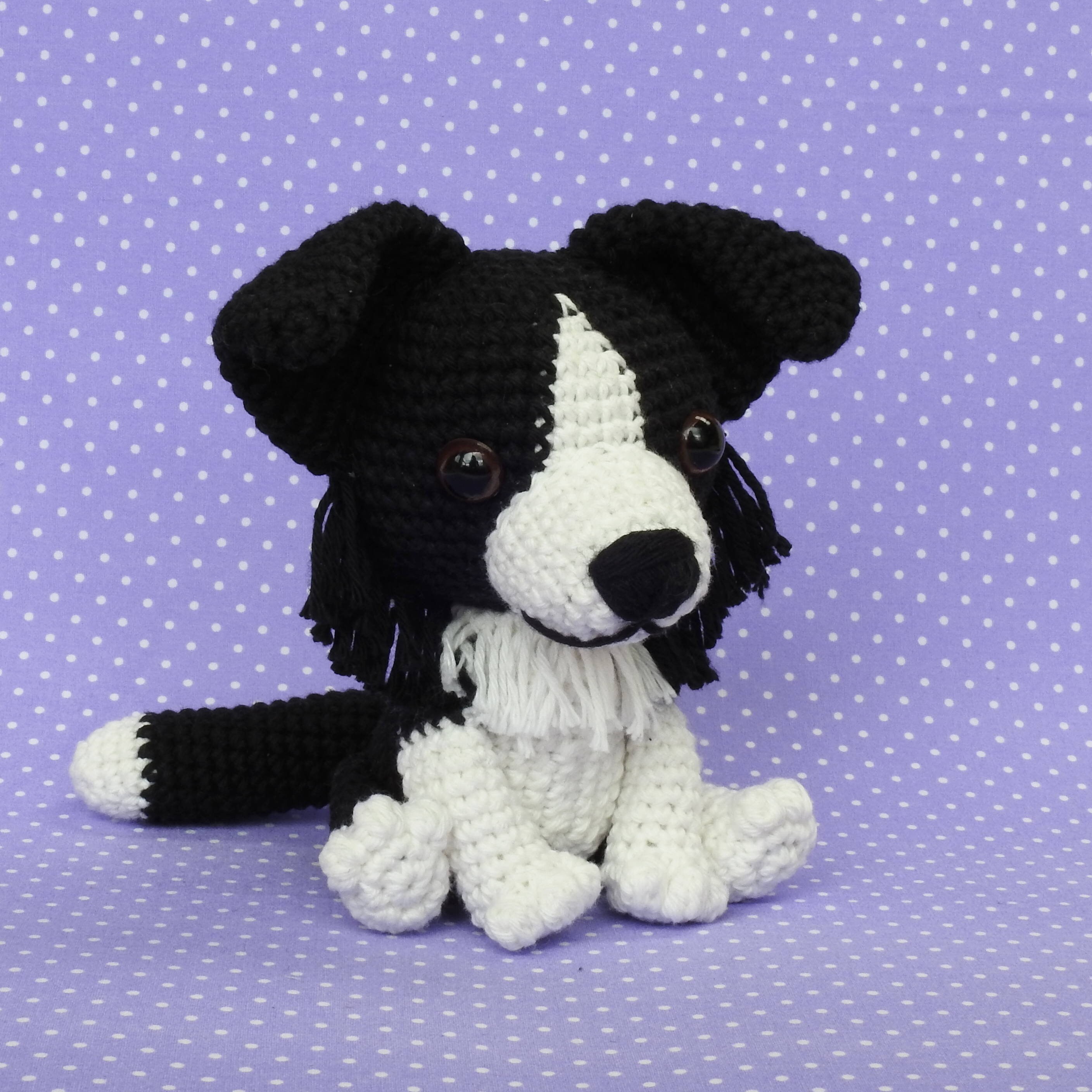 Border Collie Dog Amigurumi Crochet Pattern - Etsy