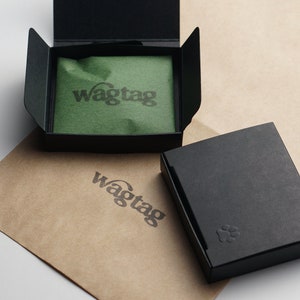 Dog Tag, Square Dog Tag, Brass Dog Tag, Pet ID Tags, Personalized Dog ...