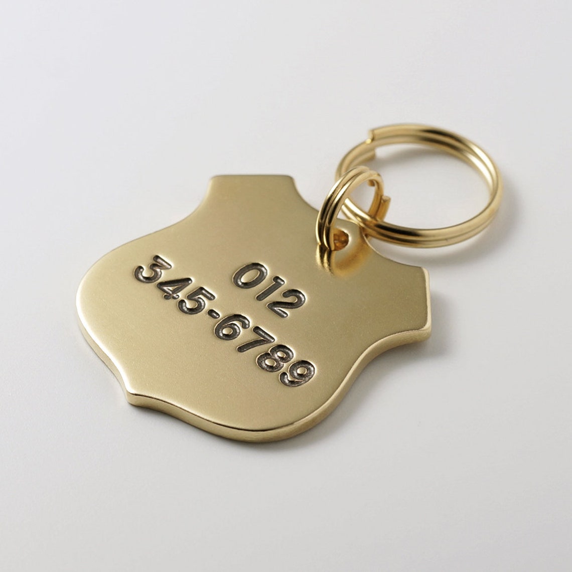 Dog Tag Shield Dog Tag Brass Dog Tag Pet ID Tags | Etsy