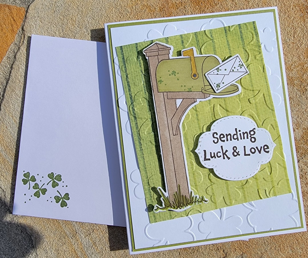 Handmade ST. PATRICK'S DAY Card, Stampin' up Lucky Clover, Shamrock ...