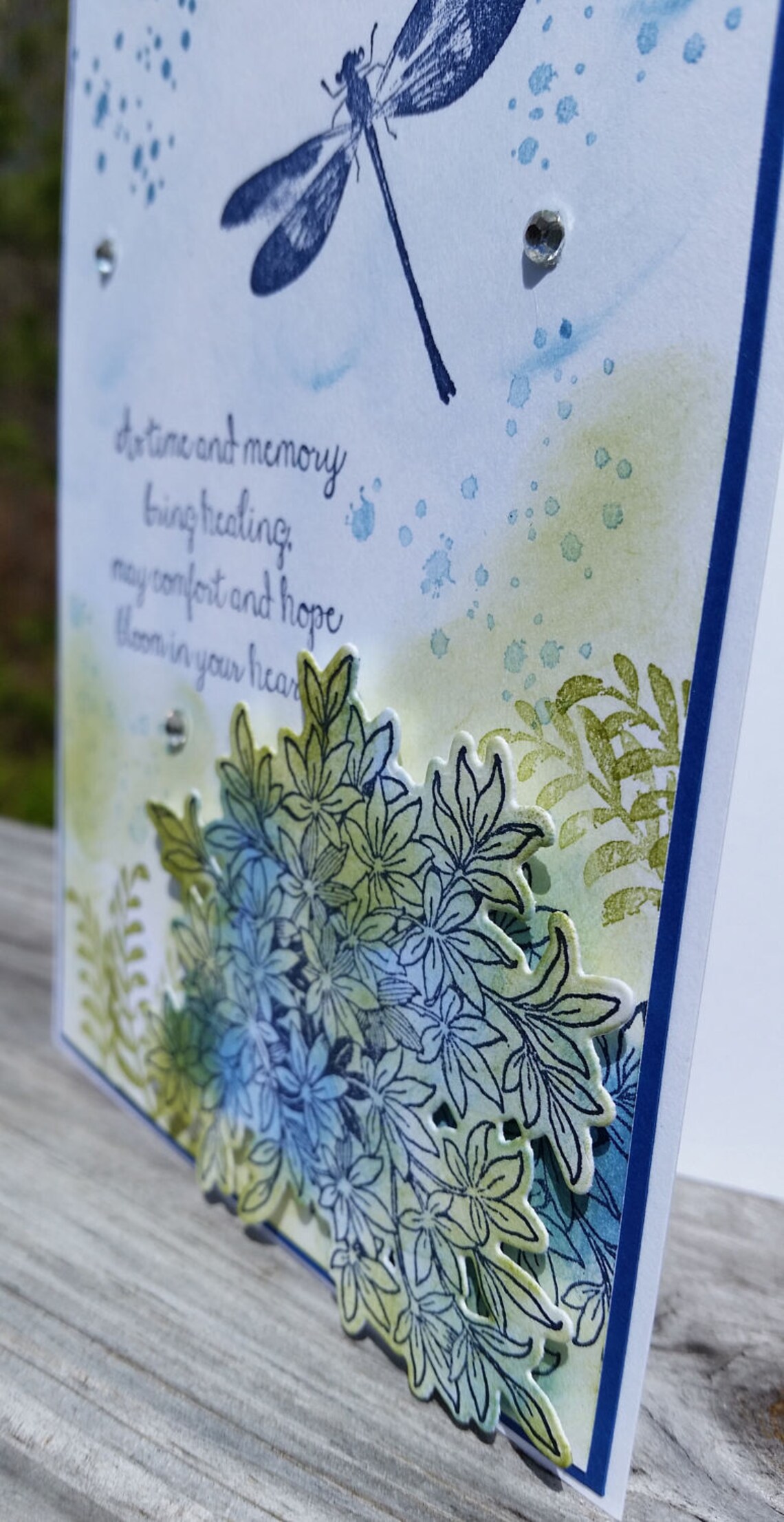 Handmade SYMPATHY Card Kit, STAMPIN' UP! Awesomely Artistic, Dragonfly ...