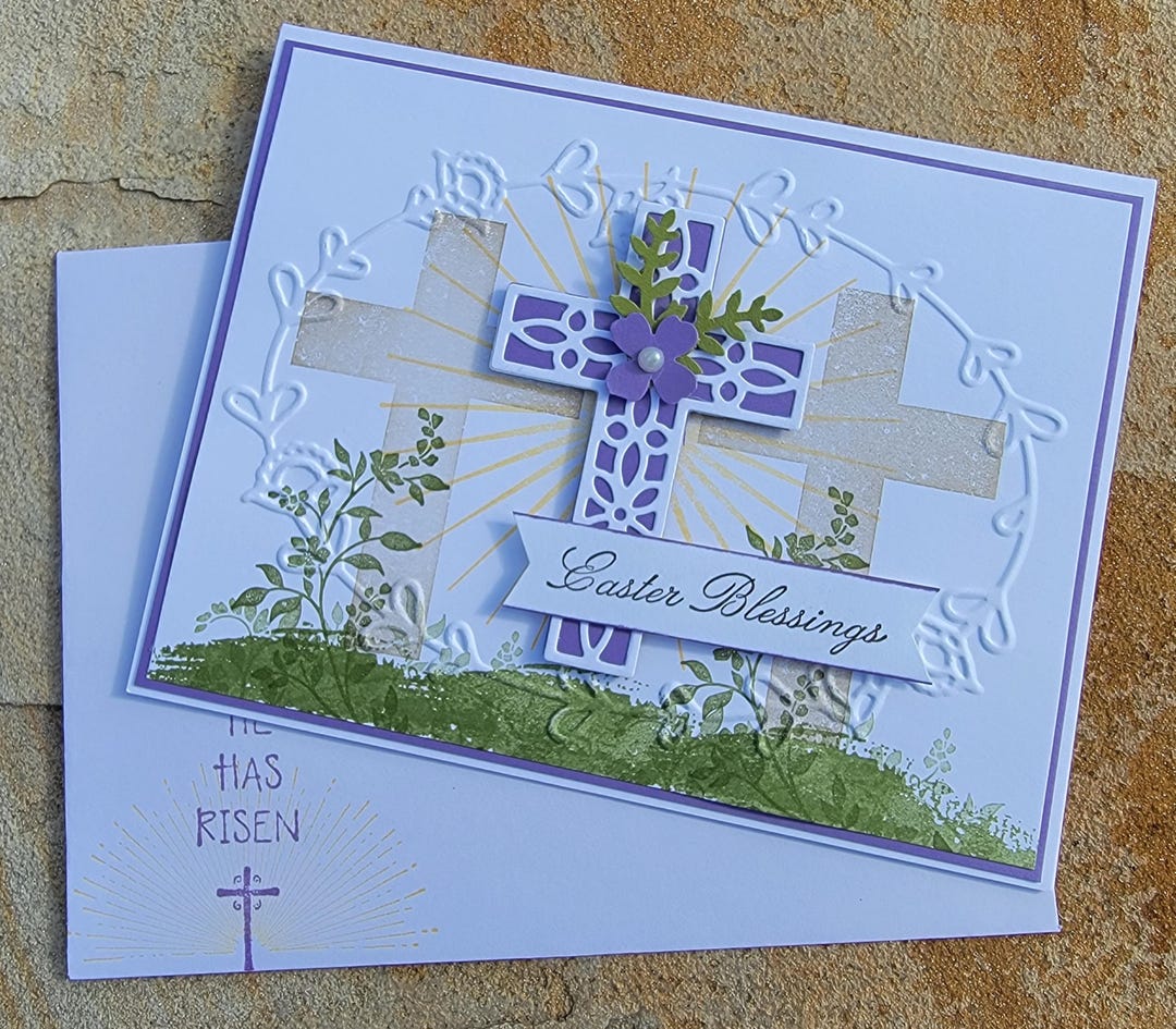 Handmade RELIGIOUS EASTER Card, Stampin' Up! Hold on to Hope, Cross ...