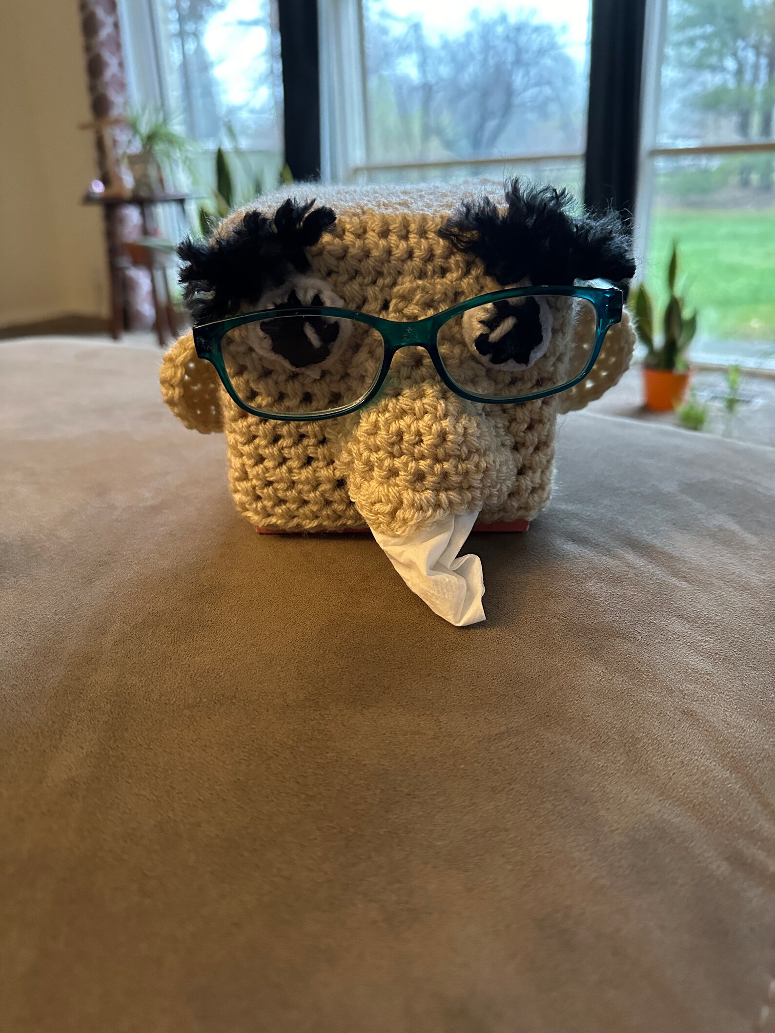 Tissue Box Holder & Eye Glass Holder Tissue Box Cover Crochet - Etsy