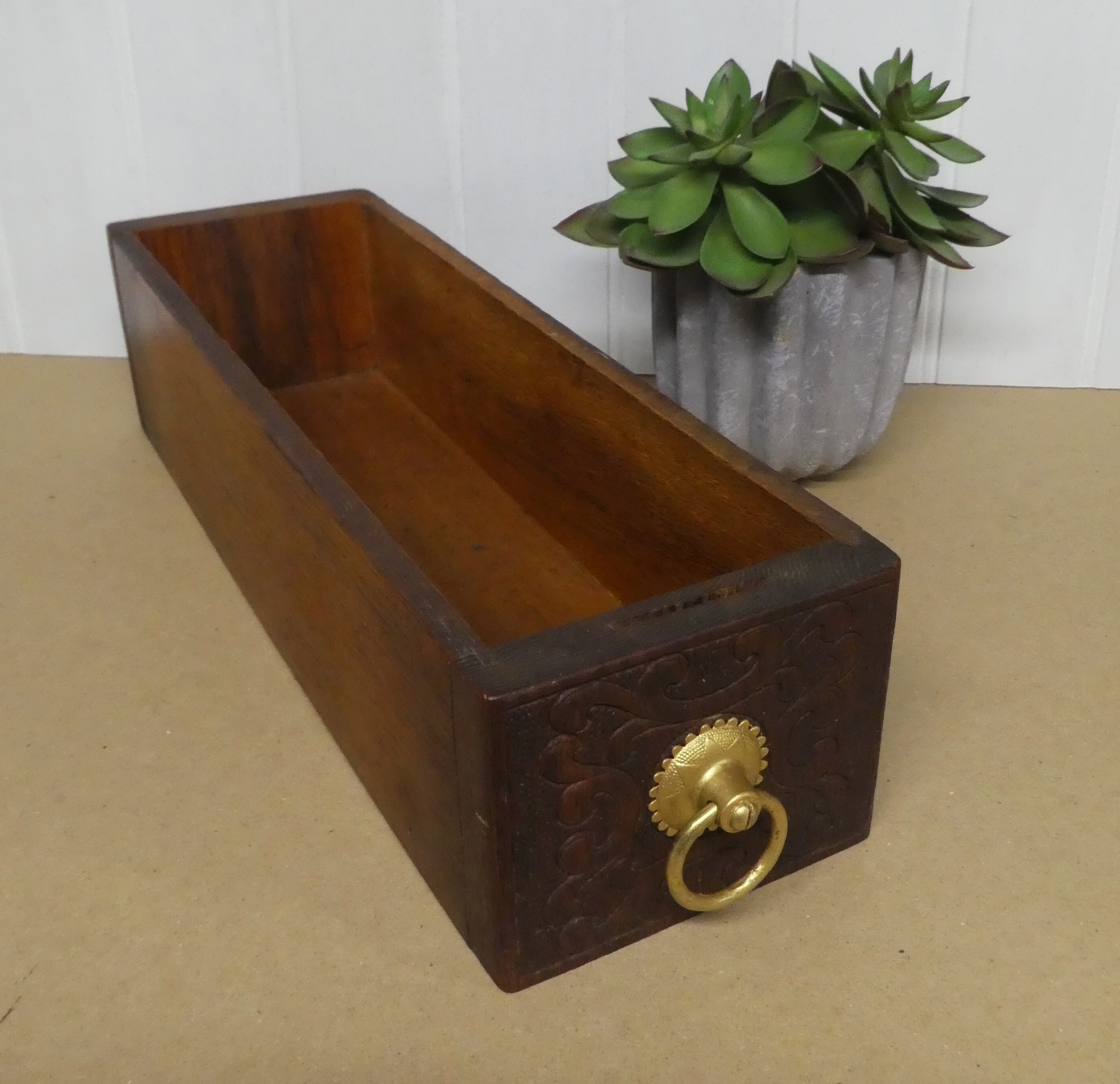 Vintage/antique Sewing Treadle Machine Drawer/wooden Display Storage ...