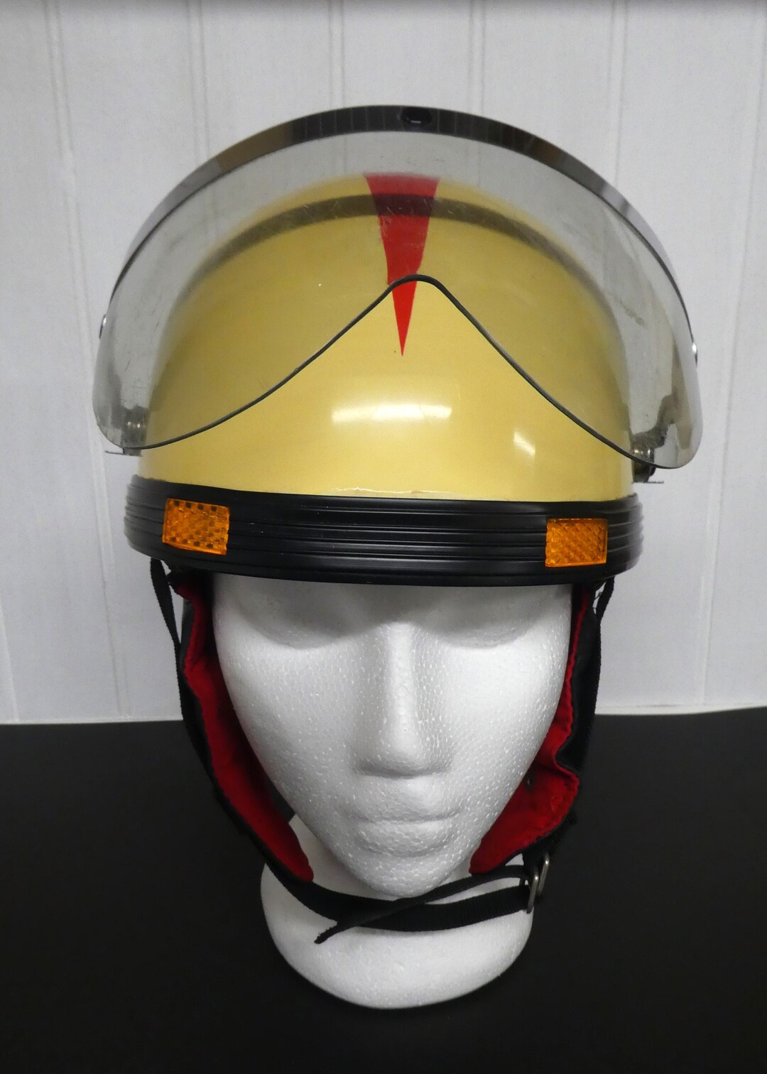 Vtg Biker Half Helmet/world Famous Model No.505 Motorcycle Helmet With ...