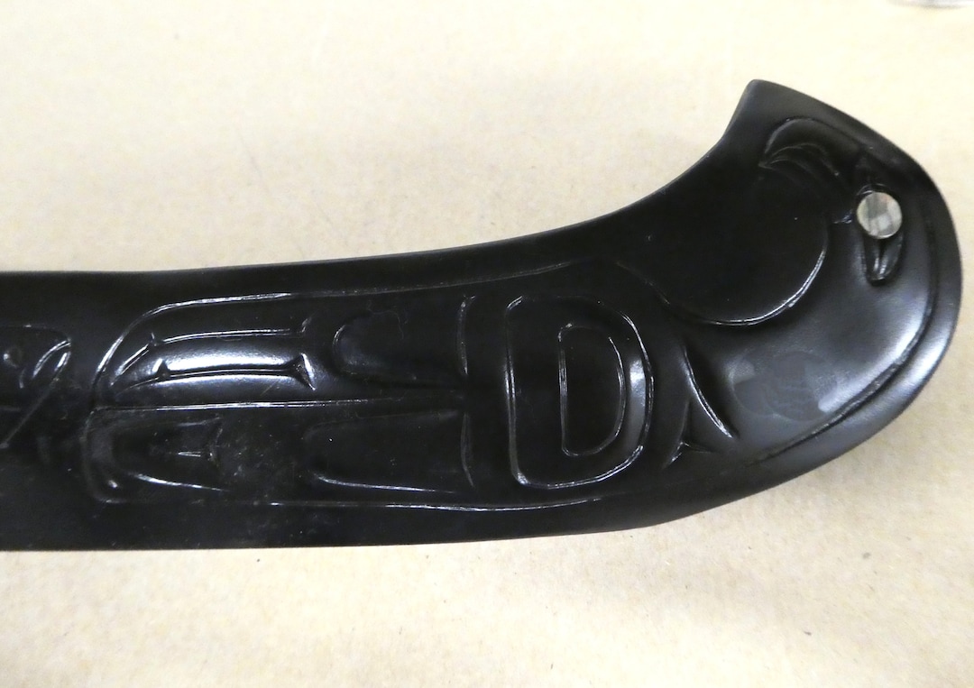Vintage First Nations Pearlite Canoe, Abalone Inlay, Canadian Art - Etsy