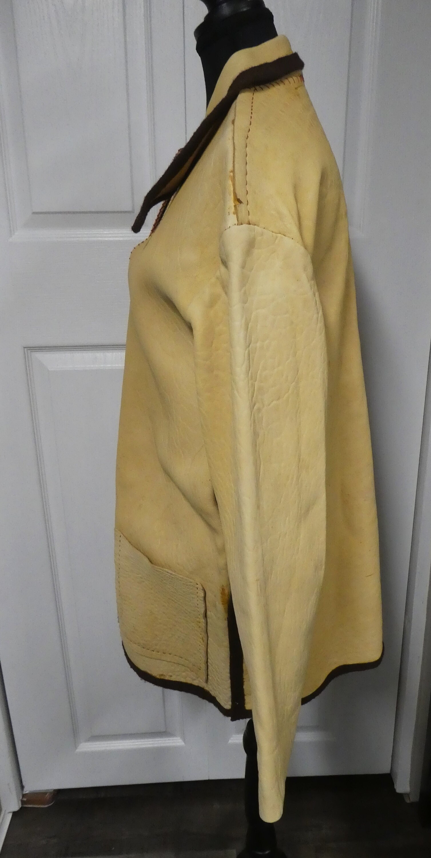 Buckskin Shirt,top,coat/moosehide Shirt,coat/native American Cowboy ...