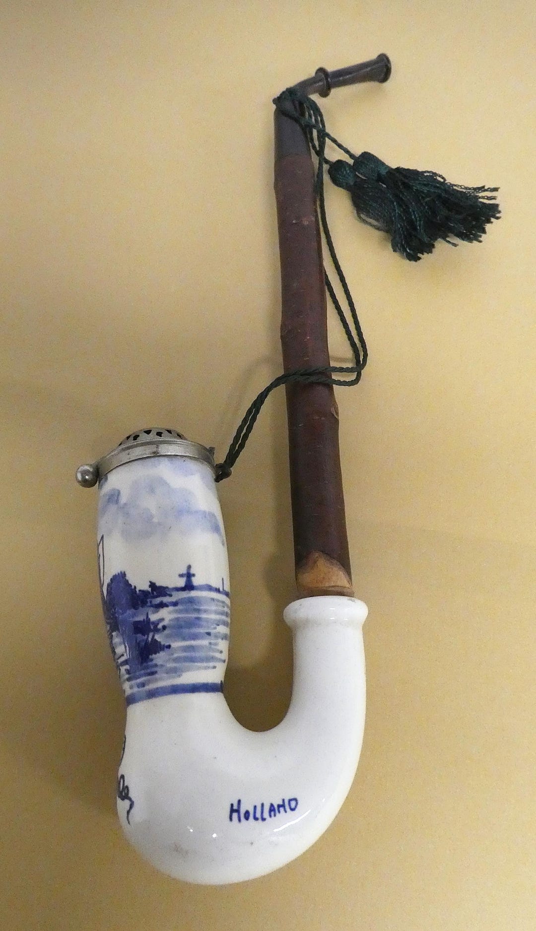 Vtg Handpainted Porcelain Holland Tobacco Pipe,unsmoked/collectible ...