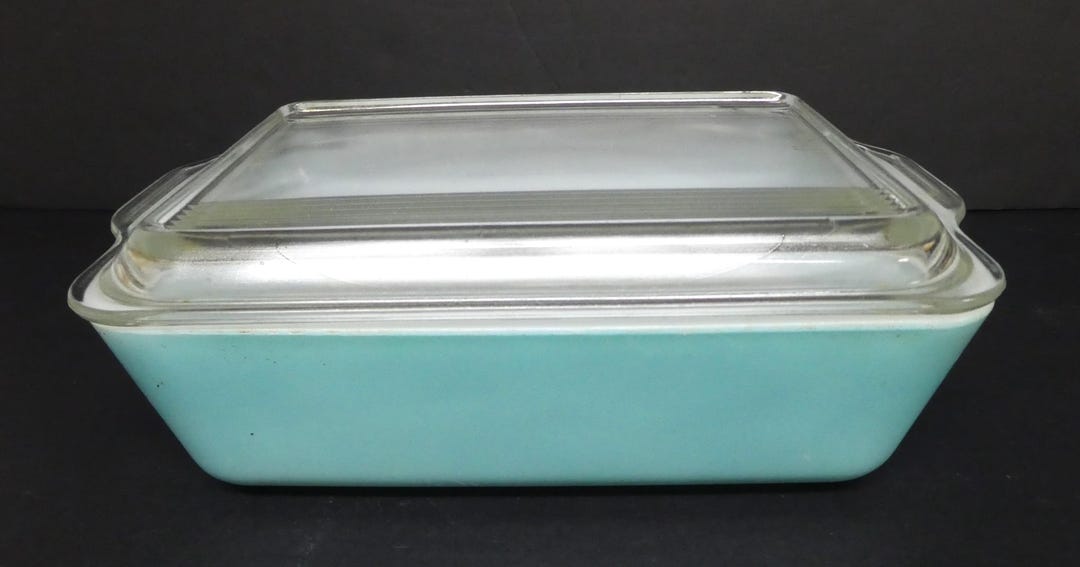 Vtg Turquoise PYREX Fridgie/refriderator Dish With Lid 503/collectible ...