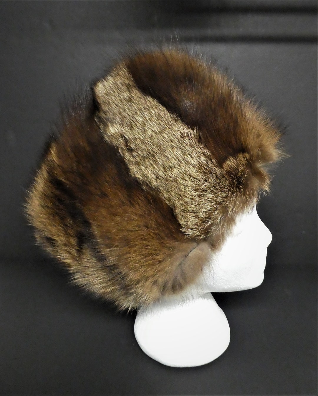 Vintage Genuine Fox FUR Hat/winter Hat/vintage Fur Accessory ...
