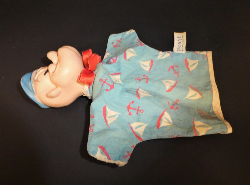 Vintage POPEYE HAND PUPPET 1940s/50s, Collectible Toys/vtg Gund Hand ...