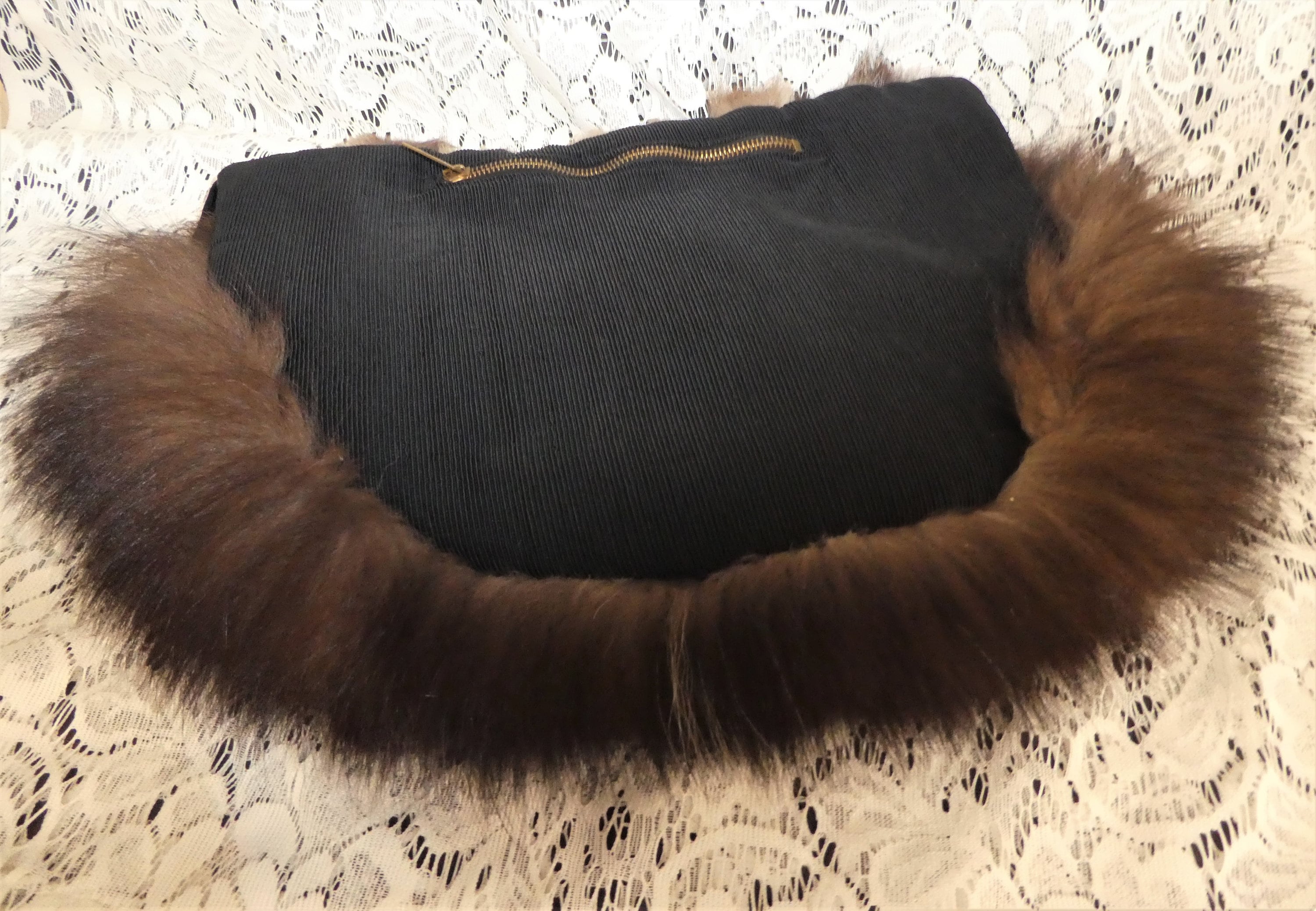 Vintage Silver Fox Fur Muff With Face, 1920s-40s Handwarmer - Etsy
