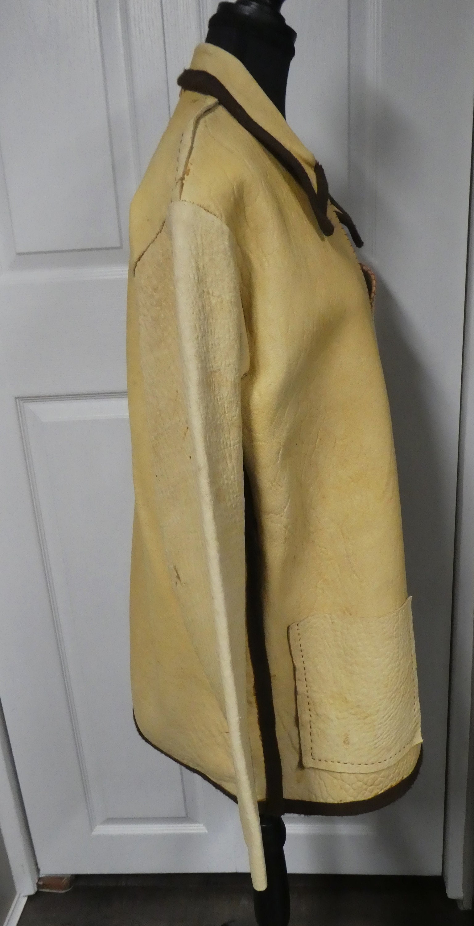 Buckskin Shirt,top,coat/moosehide Shirt,coat/native American Cowboy ...