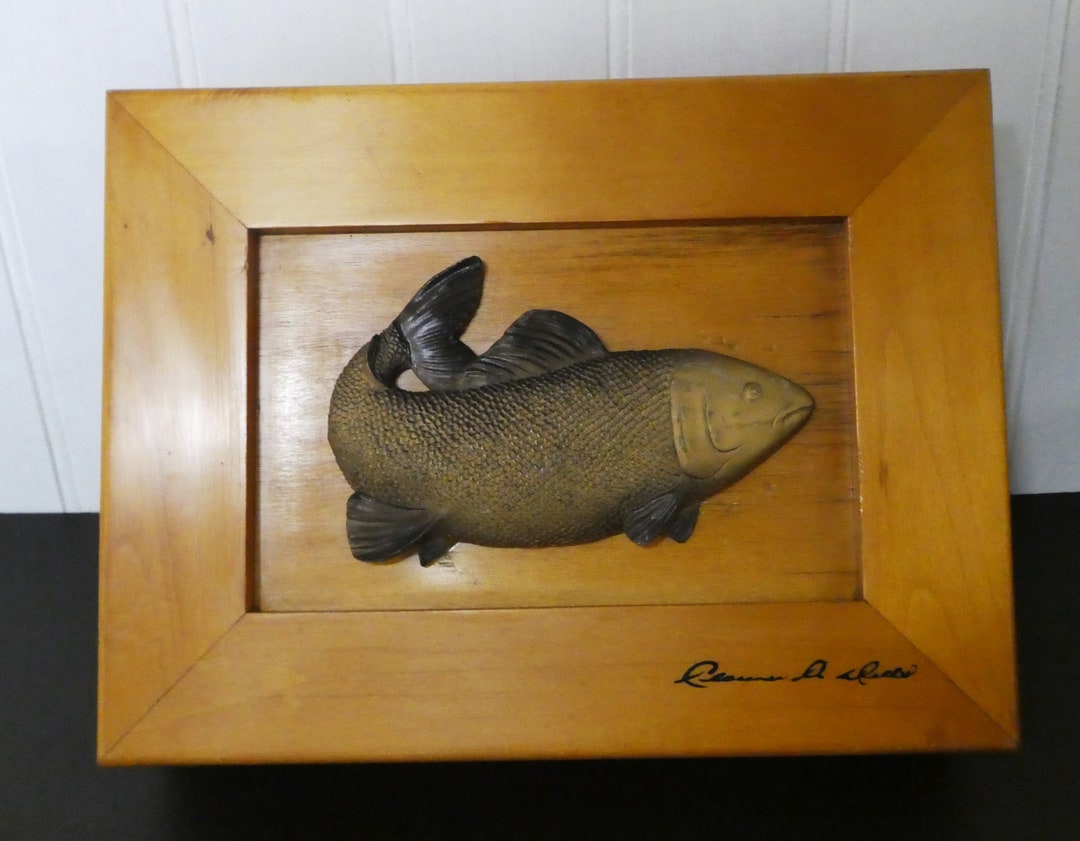 Clarence Wells Salmon Fish Wood Storage Box/first Nations Haida Art/canada Art/indigenous Art ...