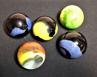 Large Glass Marbles - Etsy