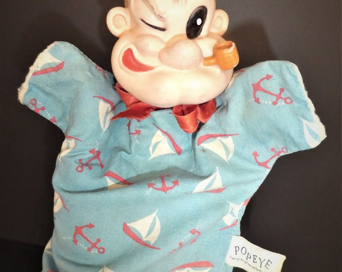 Vintage POPEYE HAND PUPPET 1940s/50s, Collectible Toys/vtg Gund Hand ...
