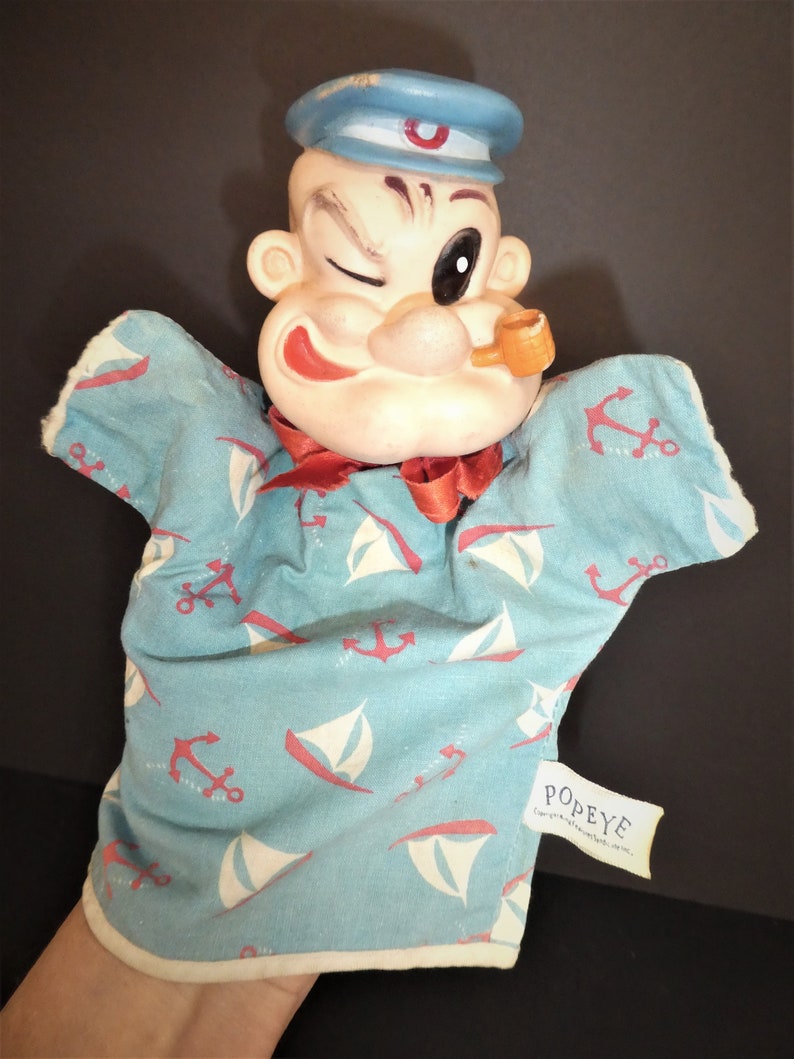 Vintage POPEYE HAND PUPPET 1940s/50s Collectible Toys/vtg - Etsy
