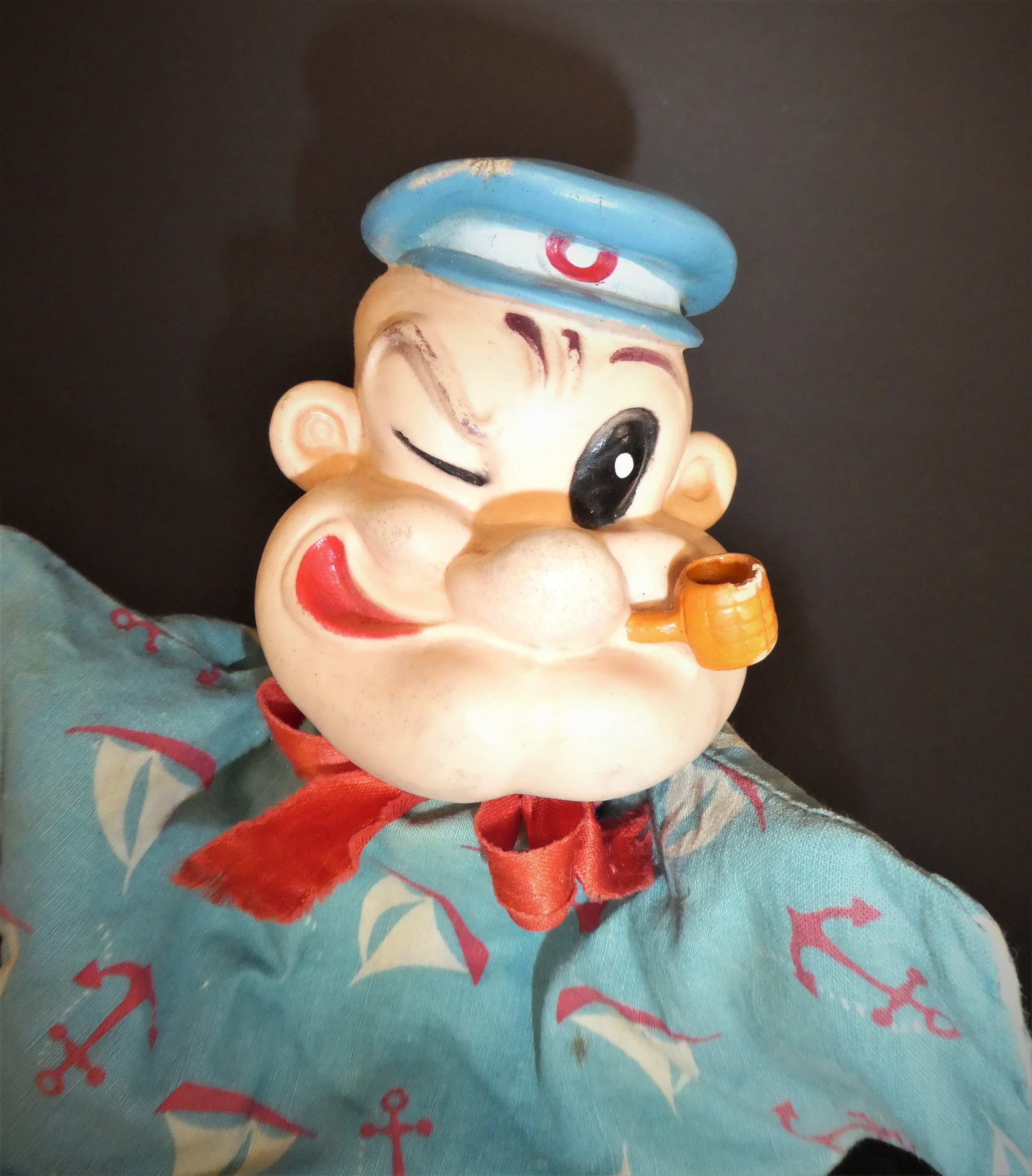 Vintage POPEYE HAND PUPPET 1940s/50s, Collectible Toys/vtg Gund Hand ...
