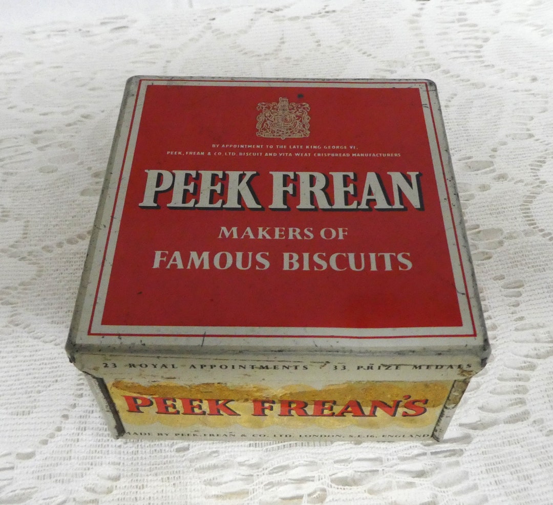 Rare Vtg Miniature Peak Frean's Sample Biscuit Tin/vtg England Tin ...