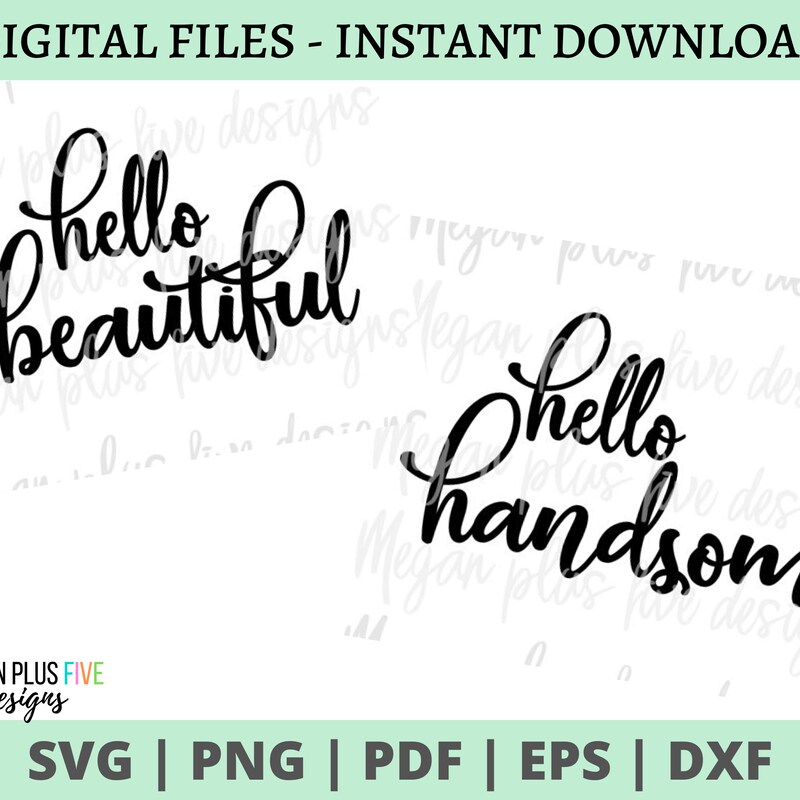 Hello Handsome - Etsy