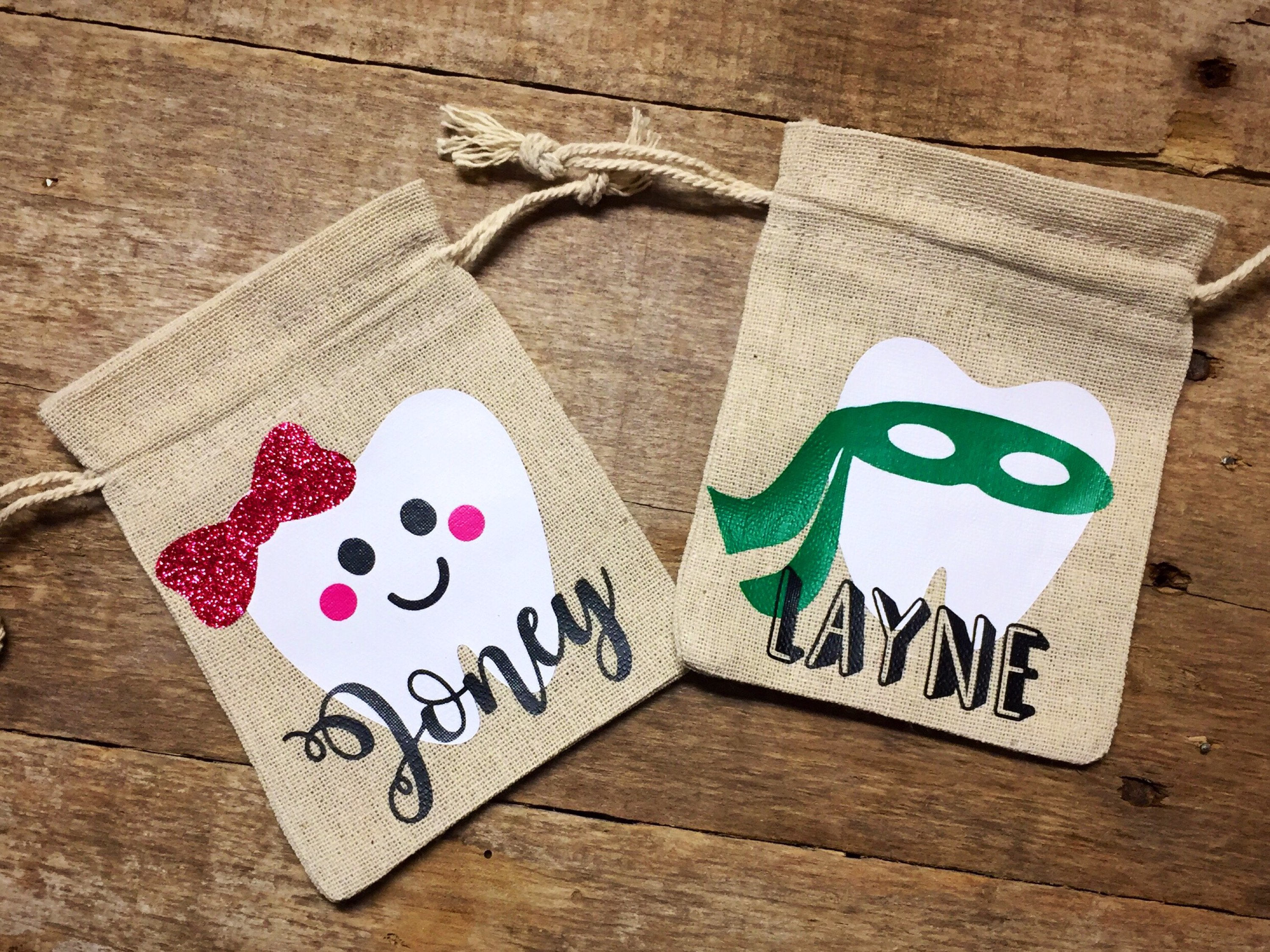 tooth fairy bag tooth fairy box personalized bag childs | Etsy