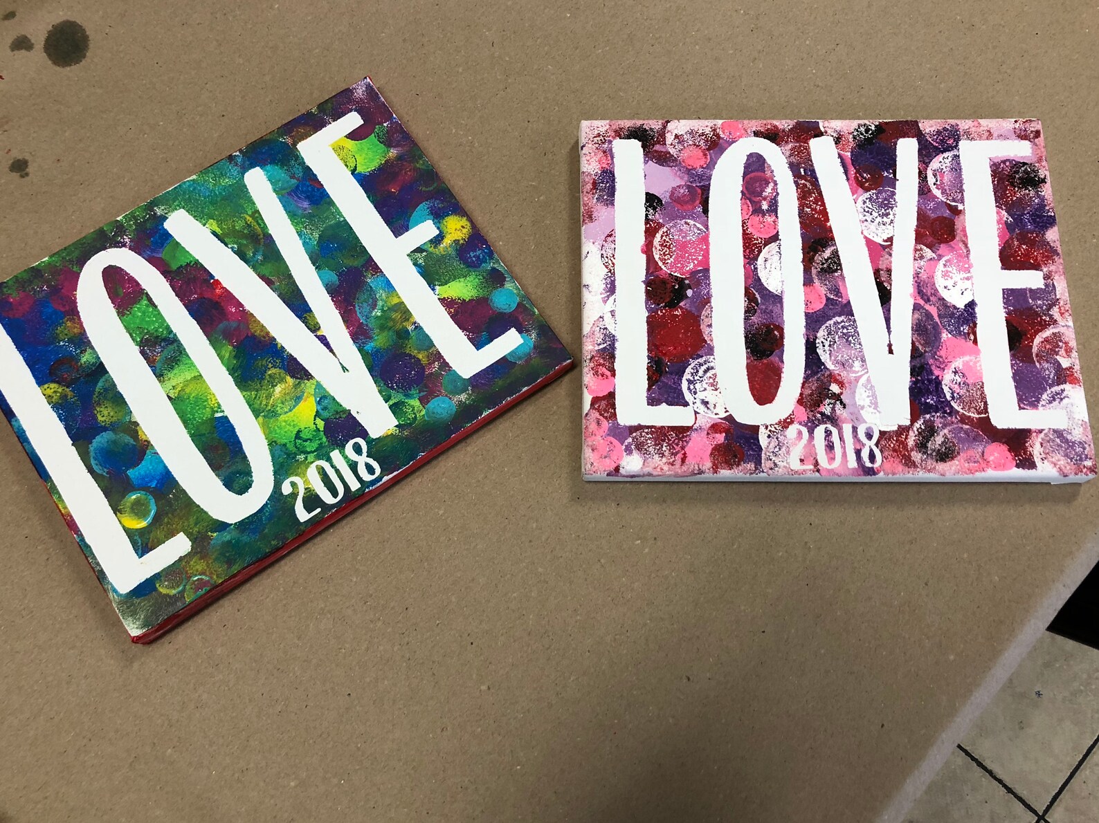 Canvas Art Craft Kit Personalized Name Canvas Kids Art Kit - Etsy