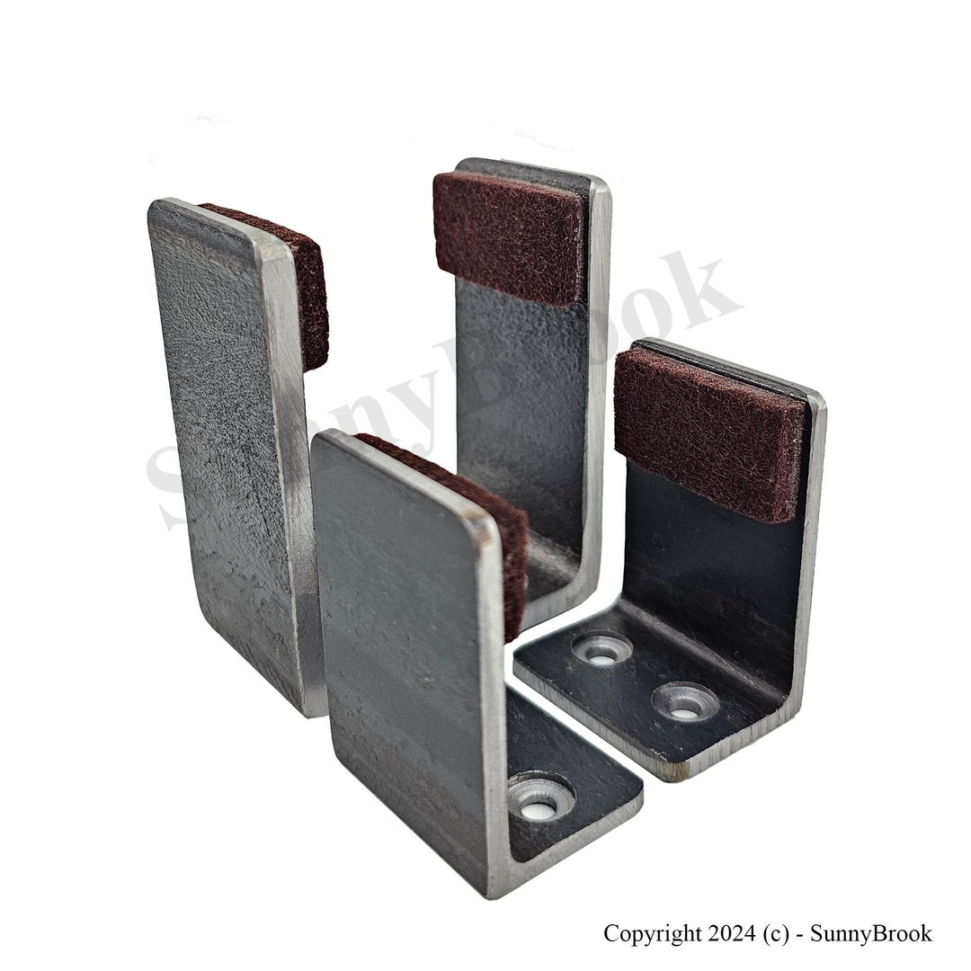 Raw Industrial Barn Door Floor Guide Adjustable Floor Mount Door Guide ...