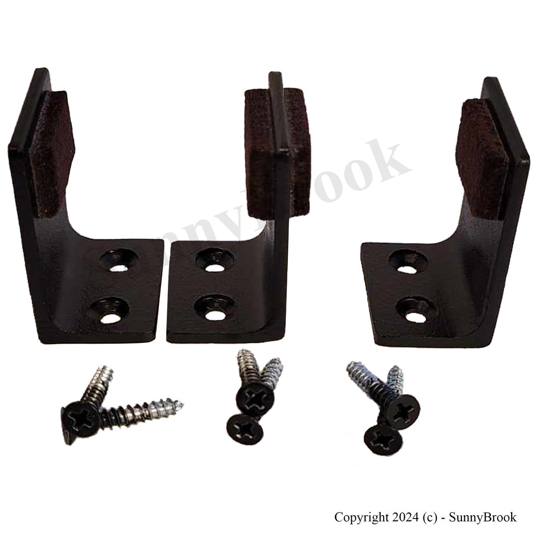 Bypass Barn Door Floor Guide Adjustable Floor Guide - 2" High Solid ...