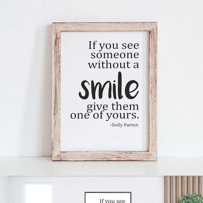 Smile by Dolly Parton - Etsy