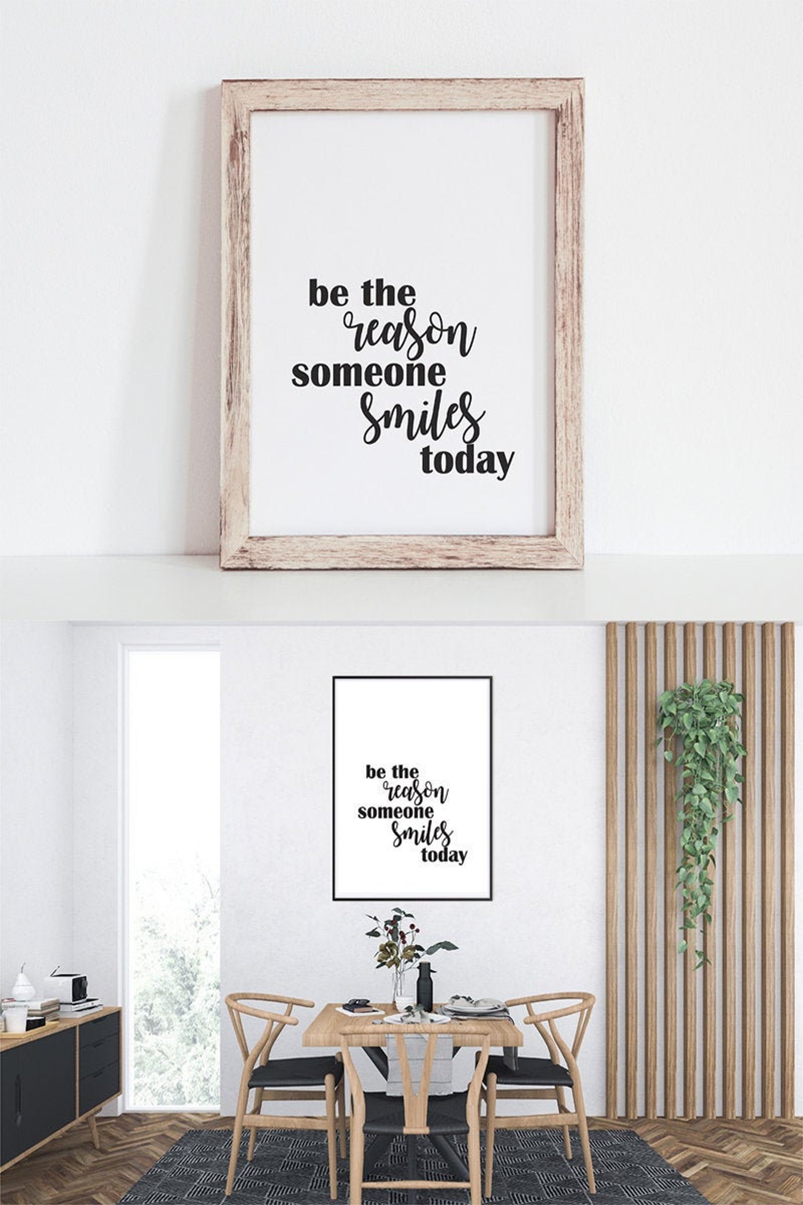Be the Reason Someone Smiles Today Printable, Printable Quote Wall Art ...
