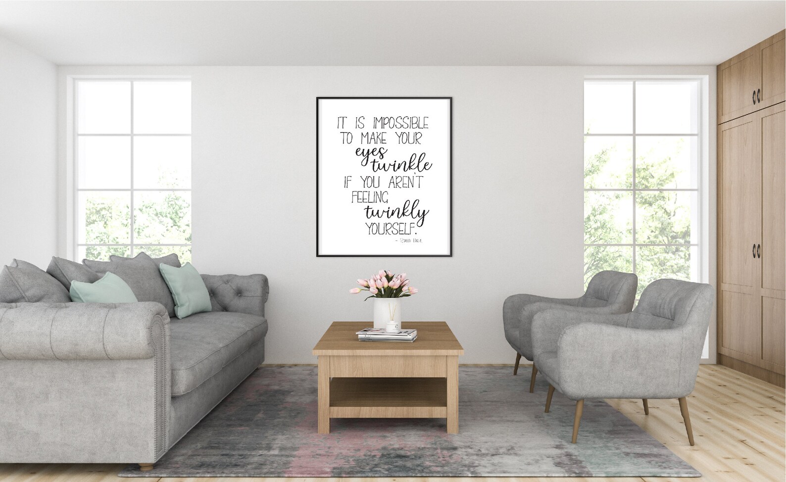 Roald Dahl Printable Quote Art, It is Impossible for Your Eyes to ...