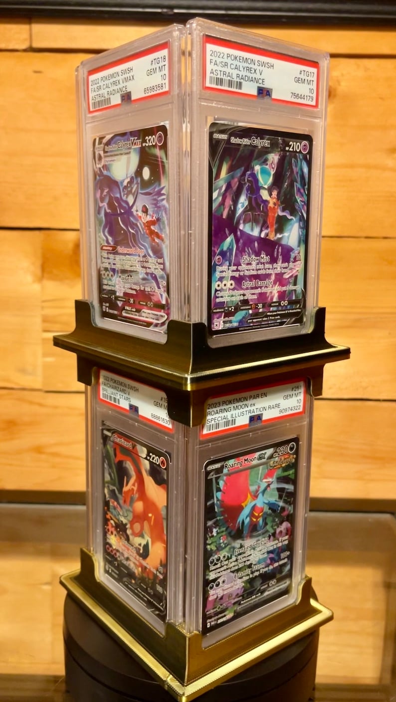 PSA Graded Card 4 Way Stands Slab Stackerz Pokemon One Piece Sports and ...