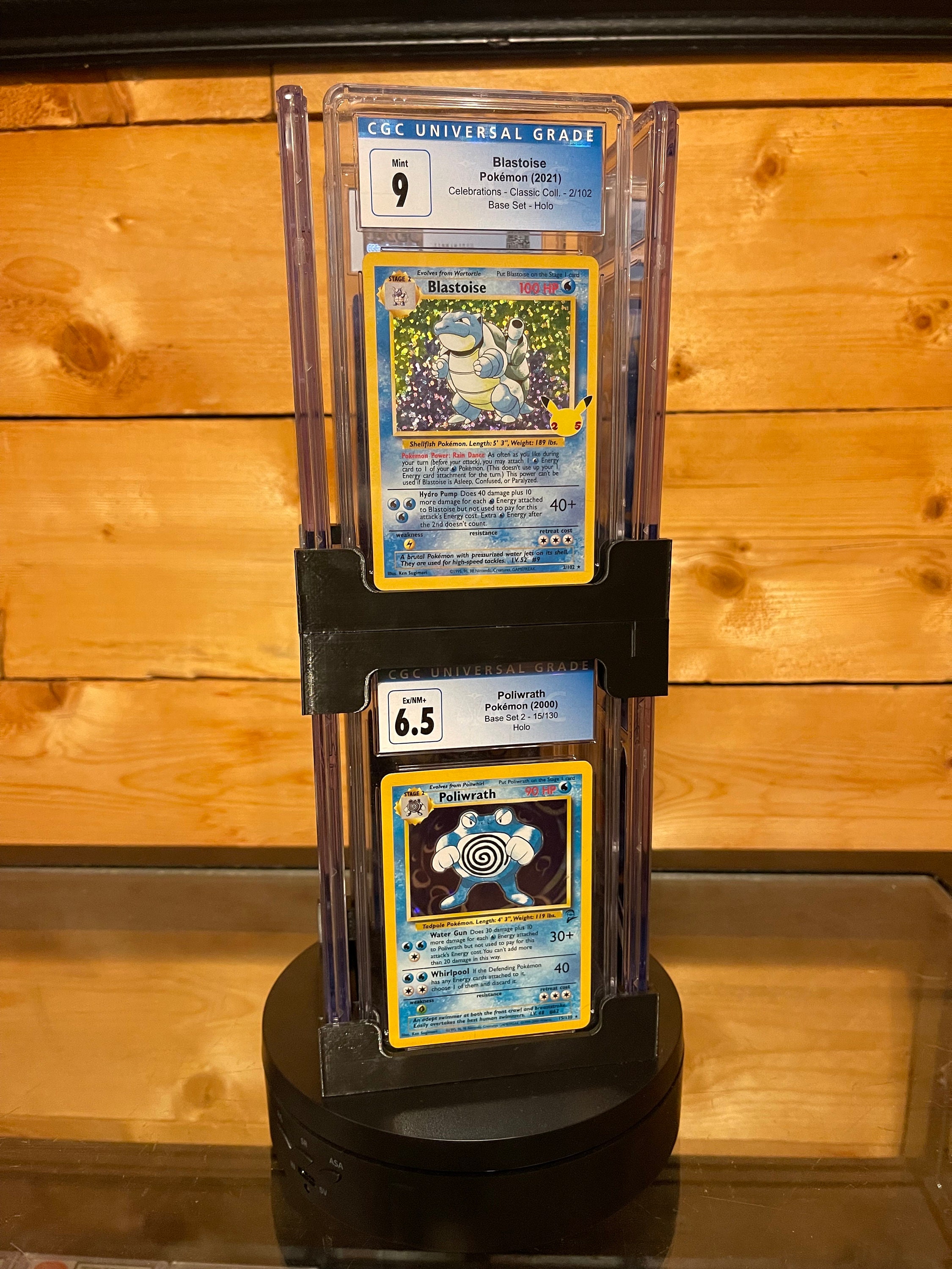 CGC 4 Way Stacking Graded Card Display Stands for Pokemon One Piece ...