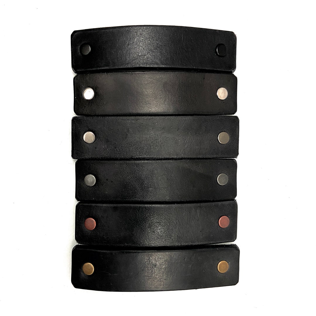 The Minimalist Barrette: Basic Black Upcycled Leather Hair Clip, for ...