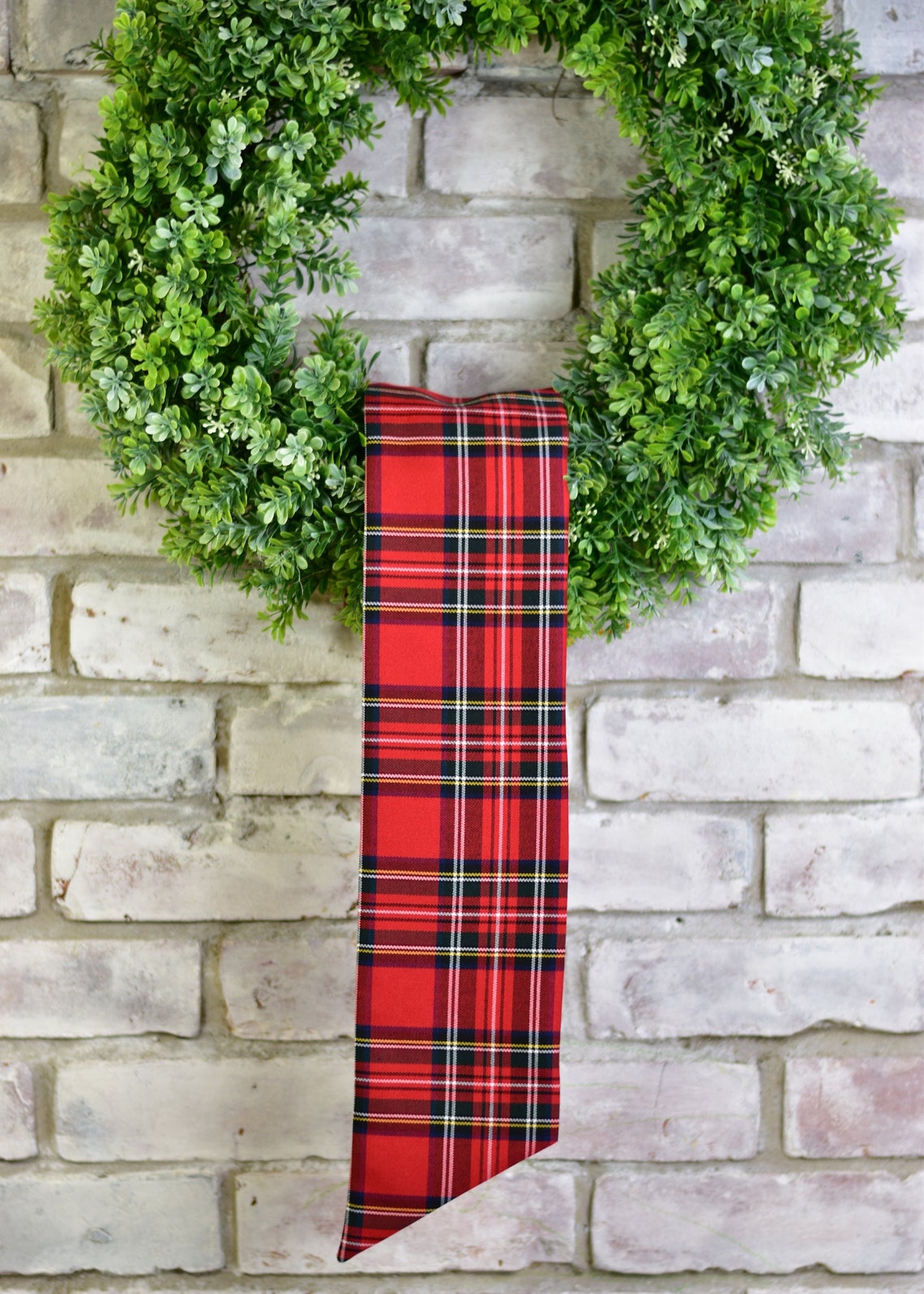 Red Stewart Tartan Wreath Sash Red Plaid Wreath Sash - Etsy Canada