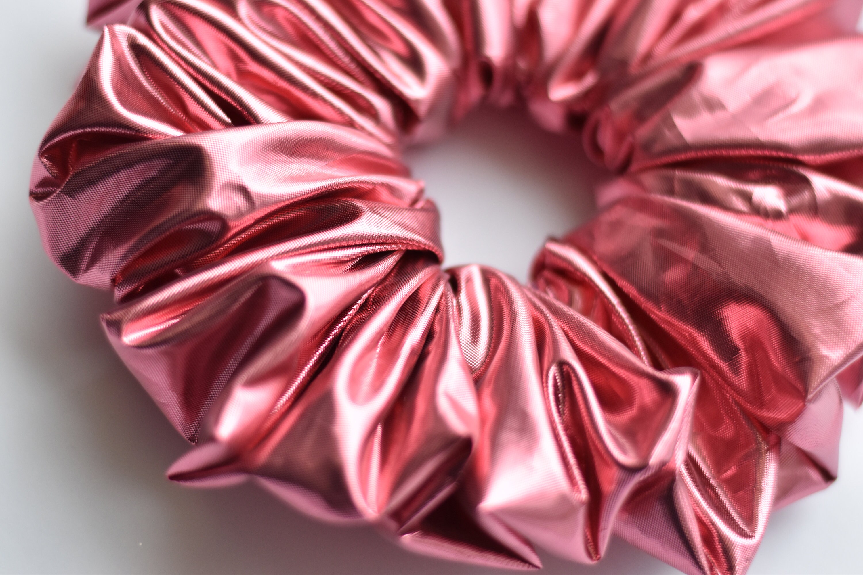 XXL Metallic Scrunchies Oversized Shiny Red Pink Silver and - Etsy Canada