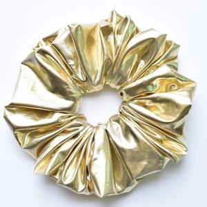 XXL Metallic Scrunchies, Oversized Shiny Red, Pink, Silver and Gold ...