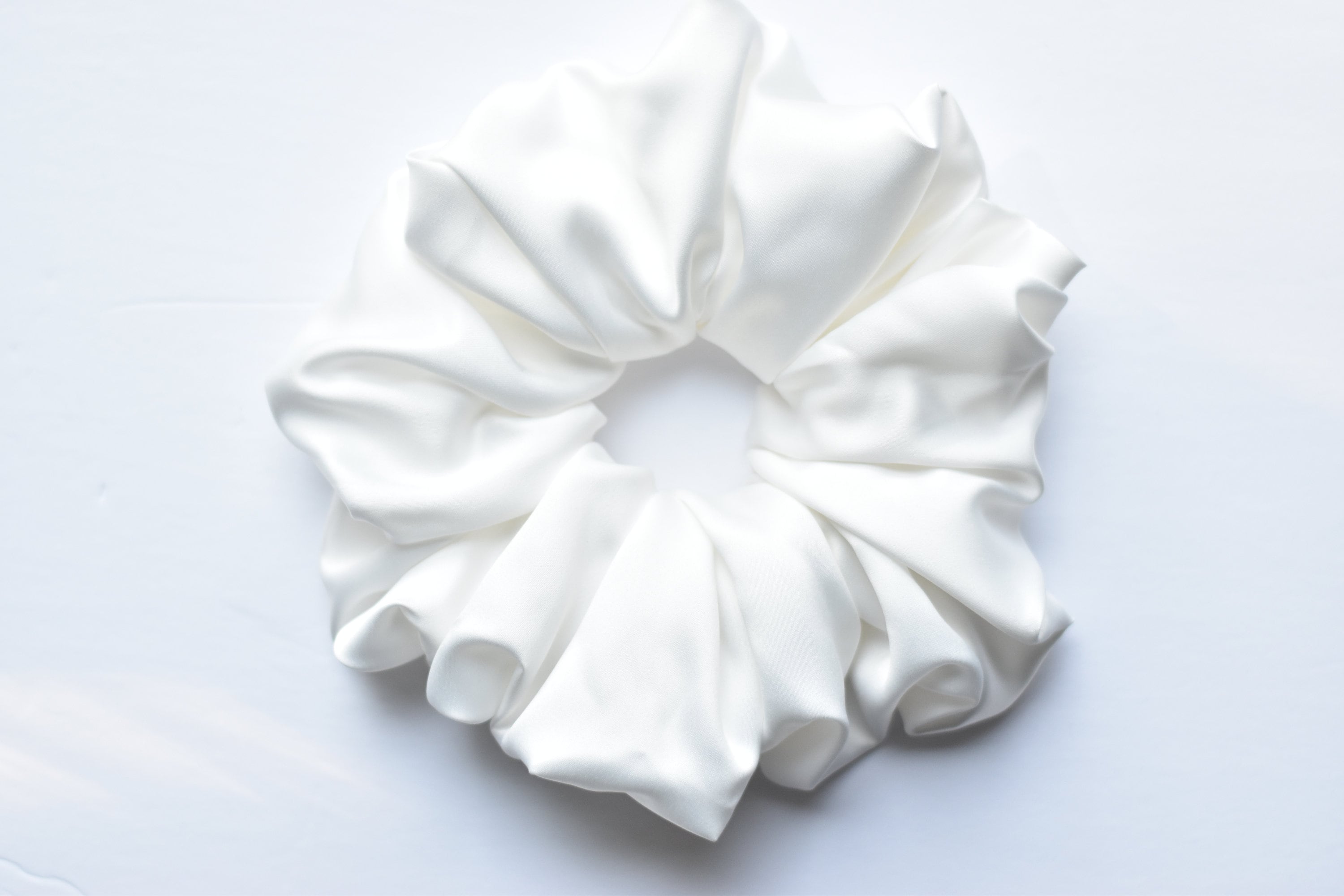 Jumbo White Satin Scrunchie Oversized XXL Scrunchie Extra - Etsy