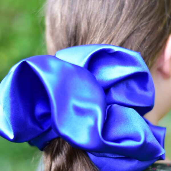 Satin Hair Scrunchie - Etsy