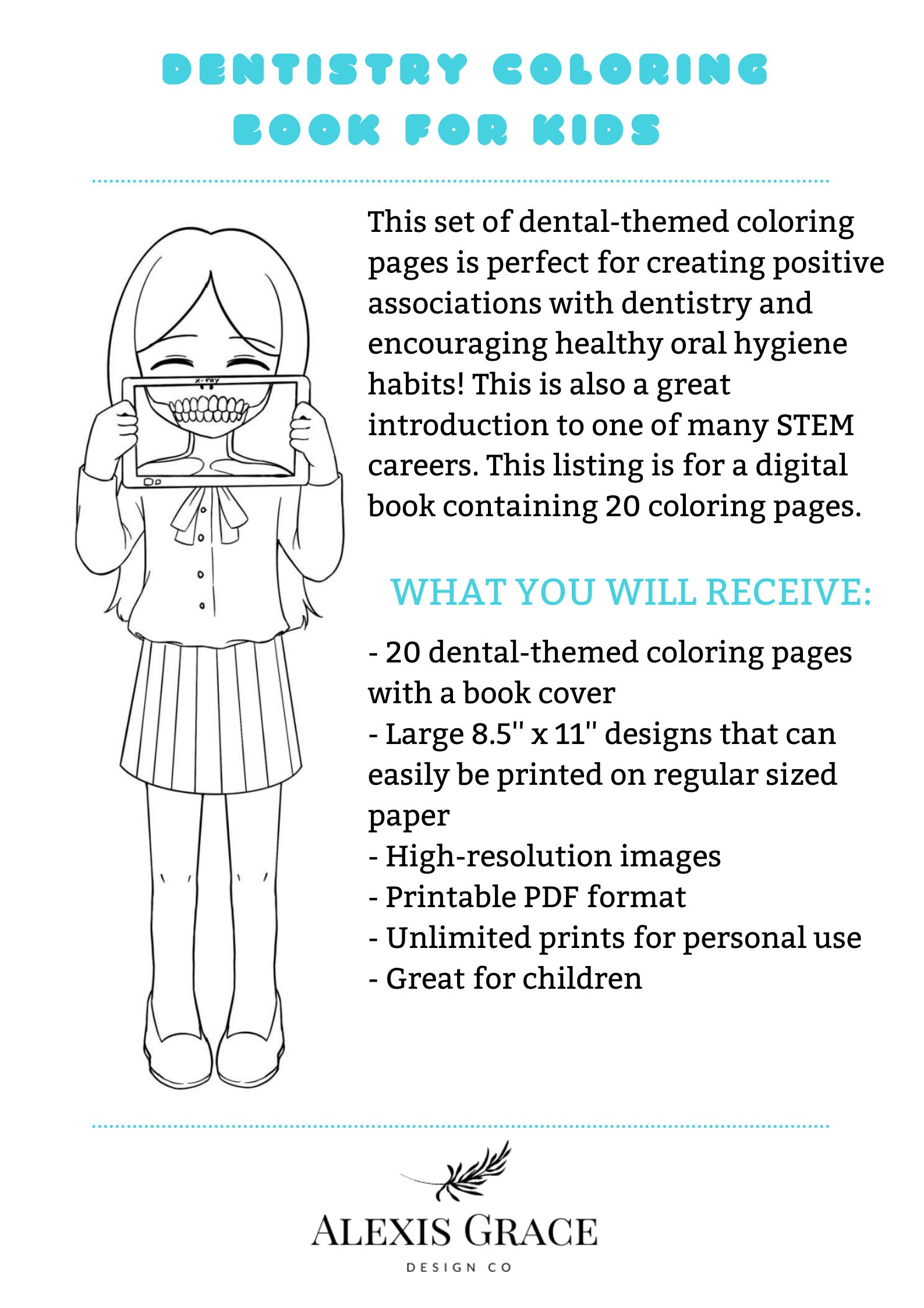 Dental Hygienist Coloring Pages